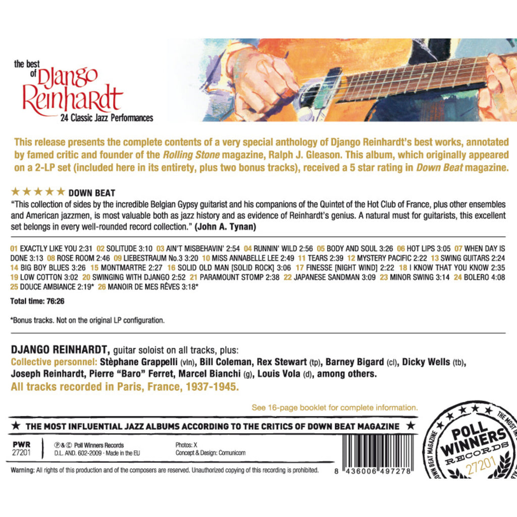 Django Reinhardt: The Best of Django Reinhardt - 24 Classic Jazz Performances – Proper Music