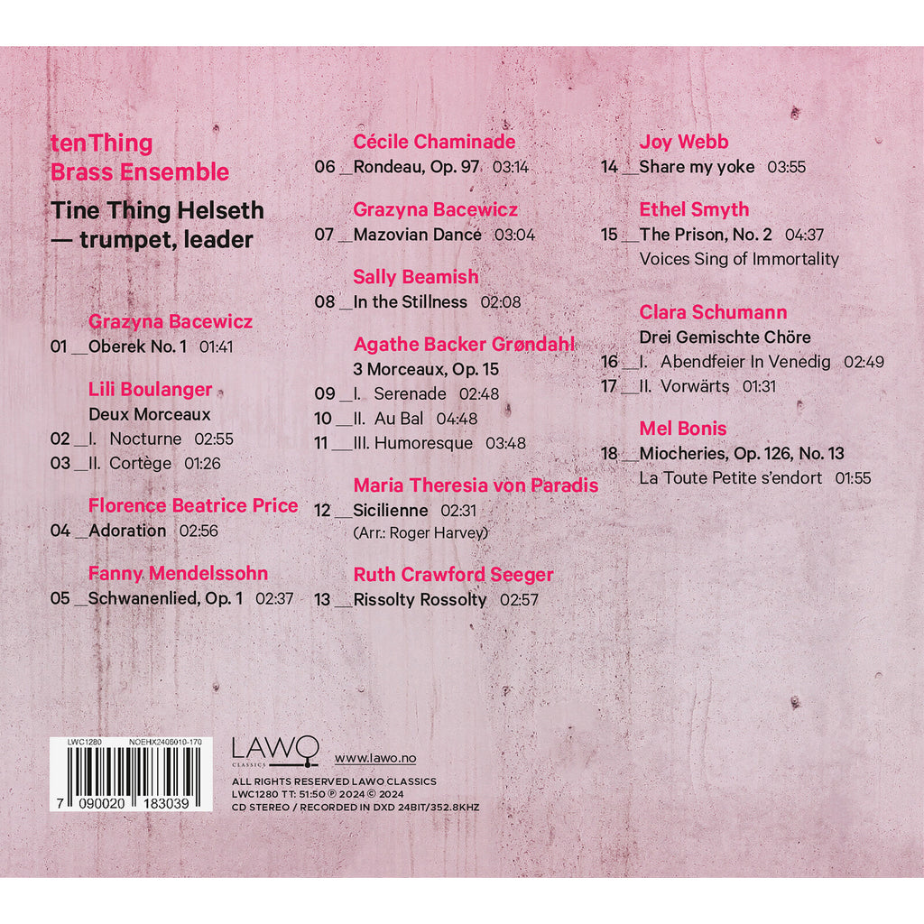 Tine Thing Helseth, tenThing Brass Ensemble: She Composes Like A Man ...