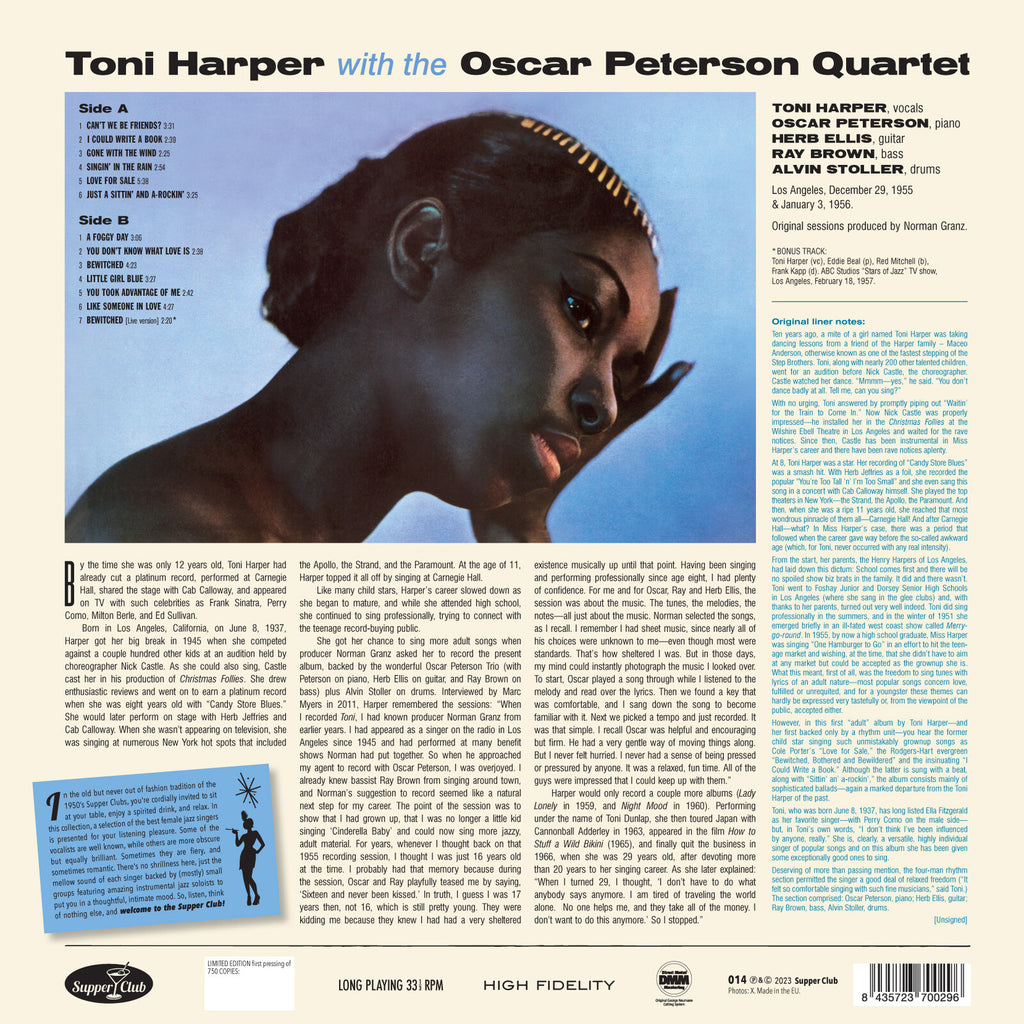Toni Harper: Toni – Proper Music