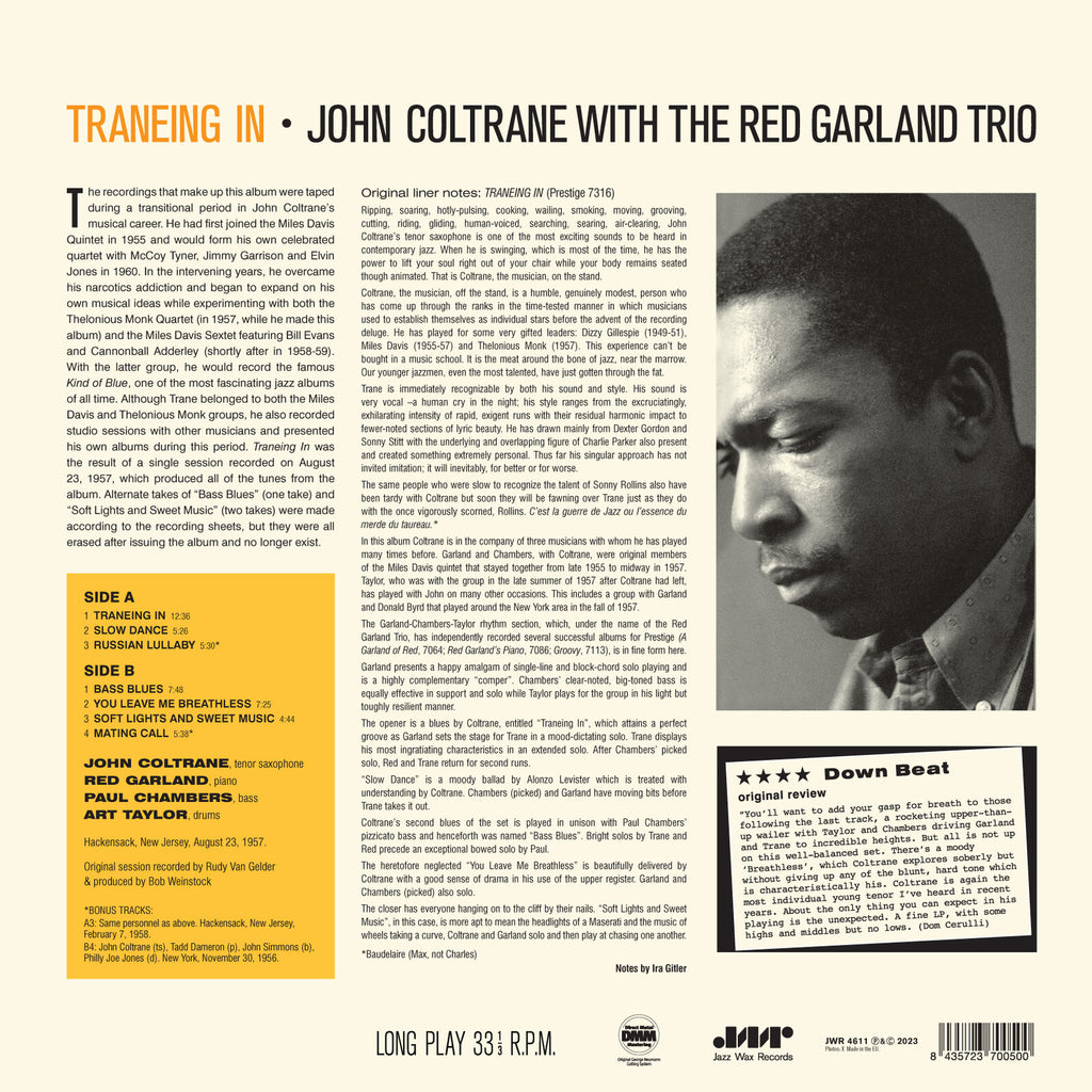 John Coltrane: Traneing In With The Red Garlan Trio – Proper Music