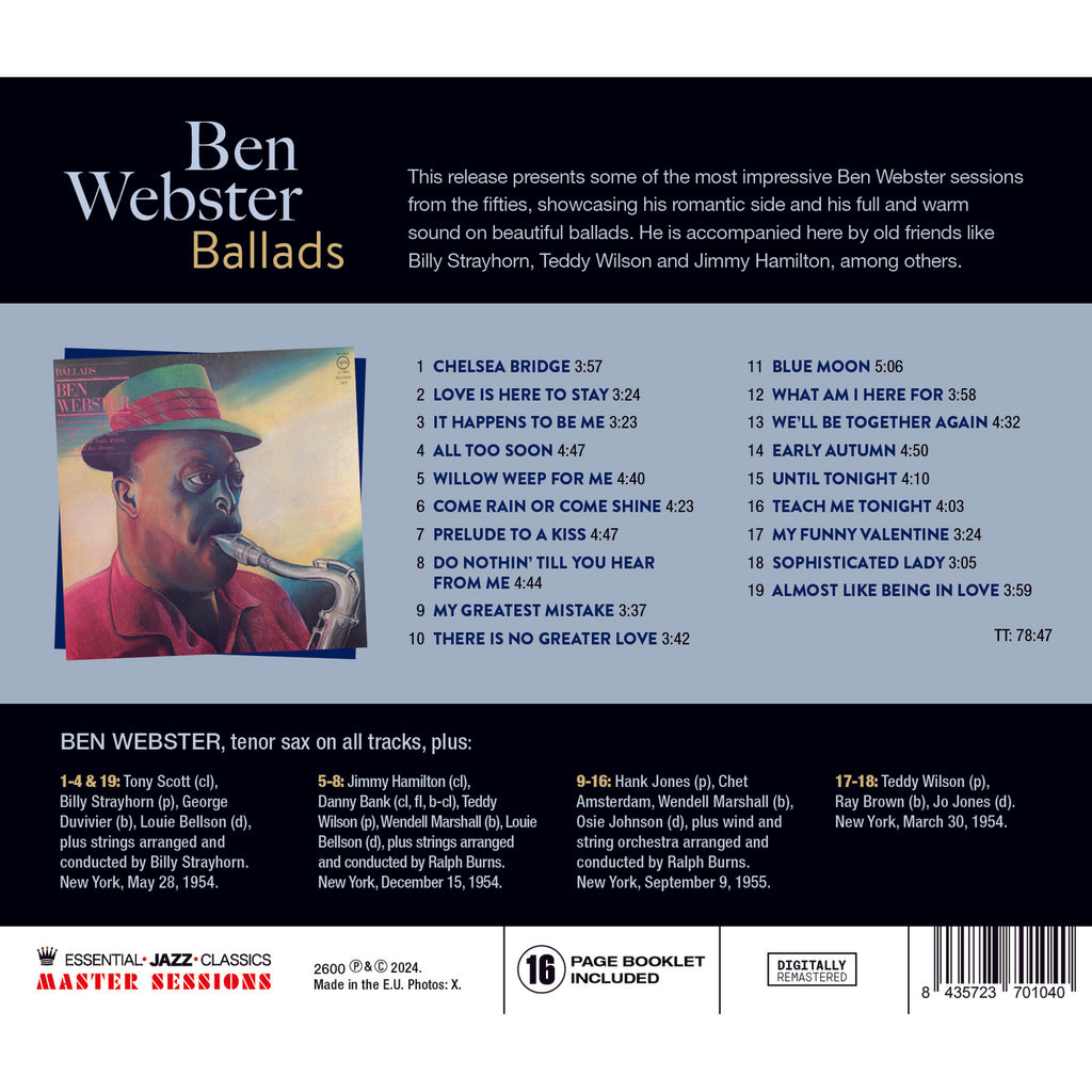 Ben Webster: Ballads – Proper Music
