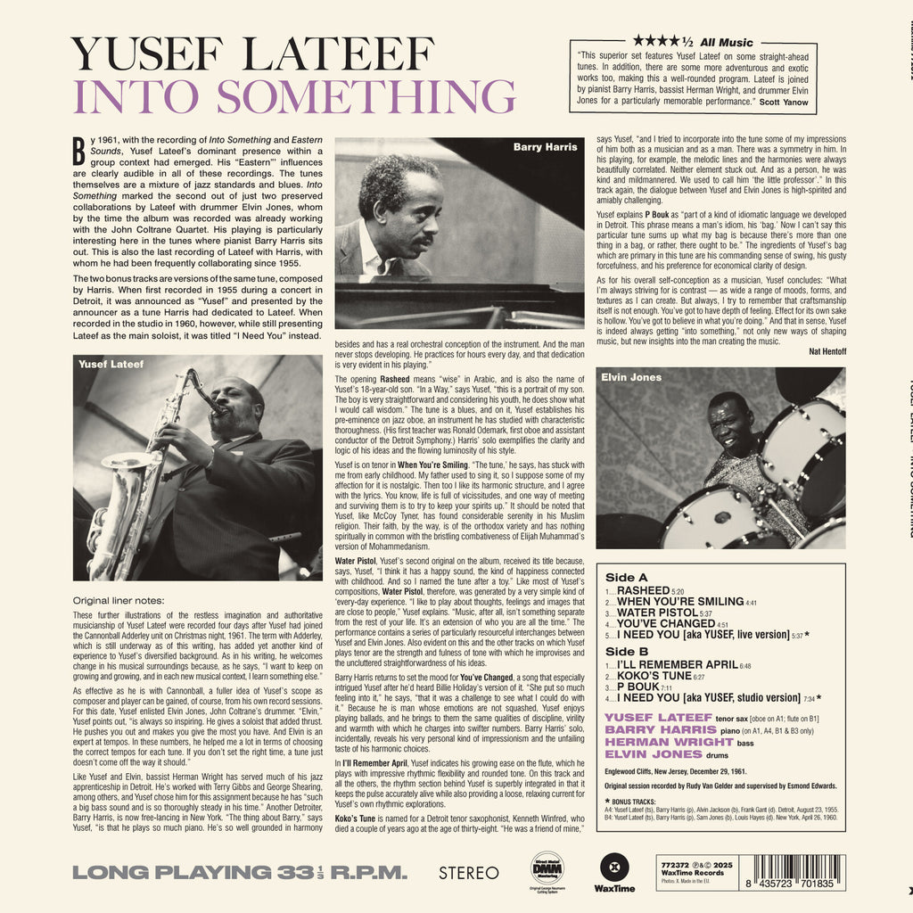 Yusef Lateef: Into Something – Proper Music