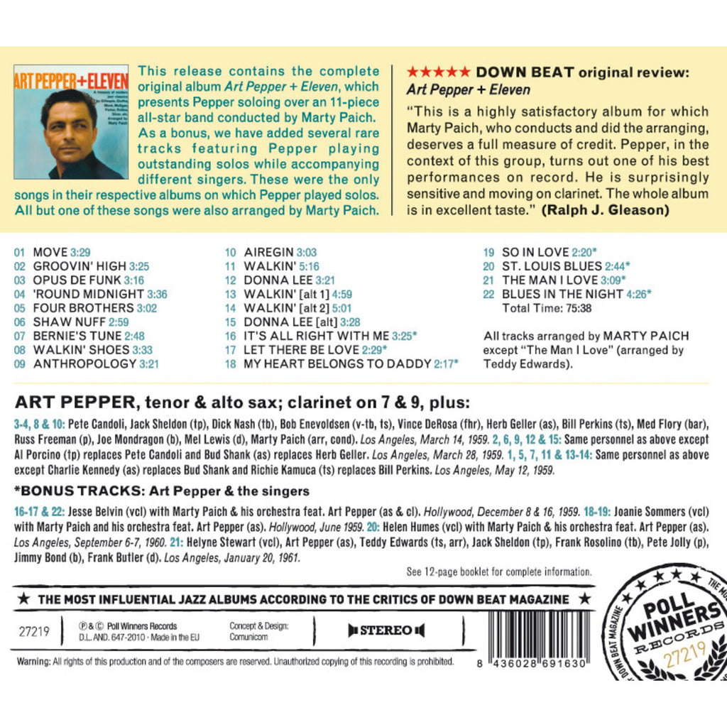 Art Pepper: Plus Eleven – Proper Music