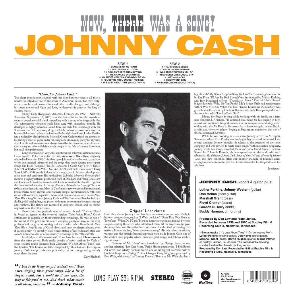 Johnny Cash: Now, There Was a Song! – Proper Music