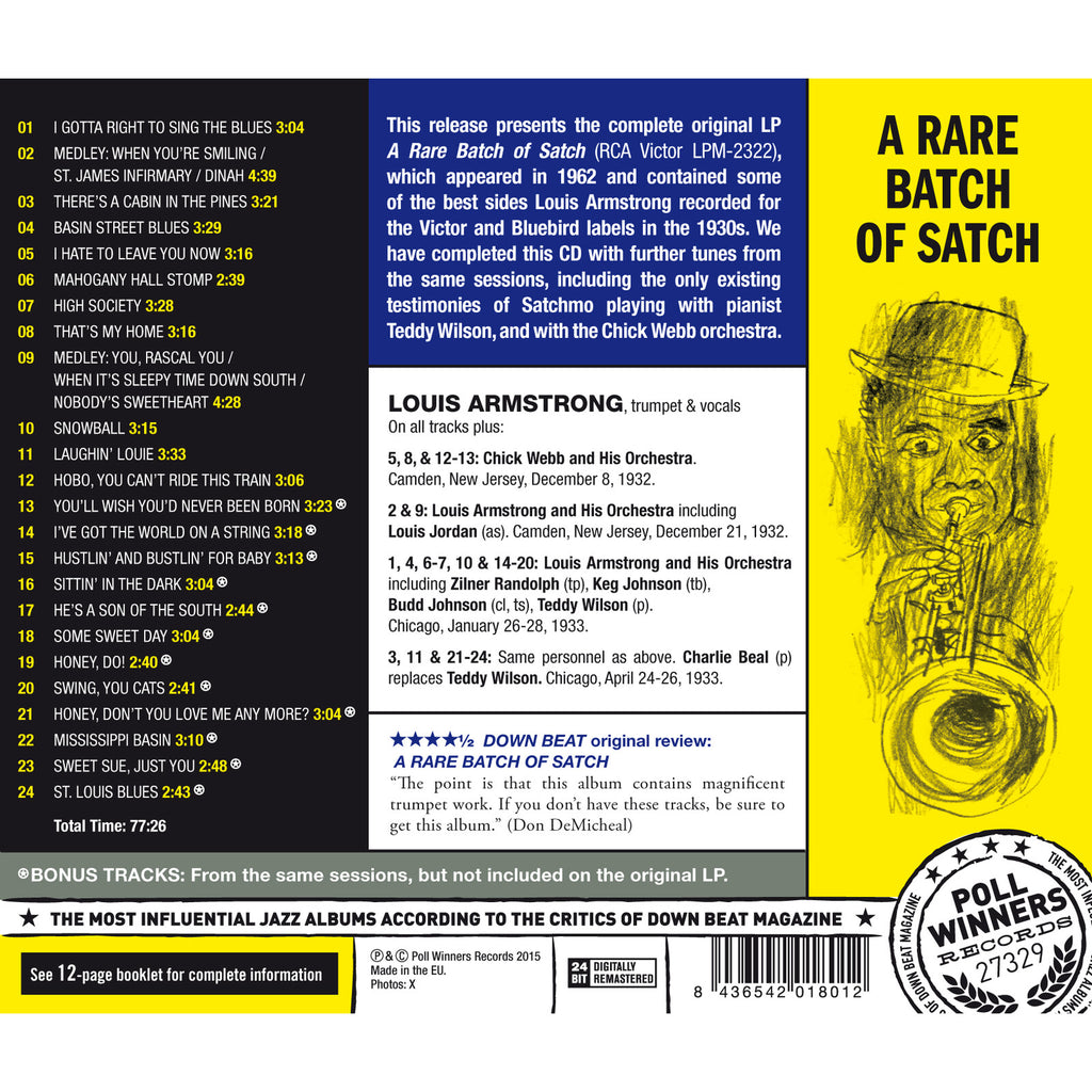 Louis Armstrong: A Rare Batch of Satch – Proper Music