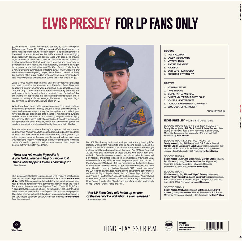 Elvis Presley: For LP Fans Only – Proper Music