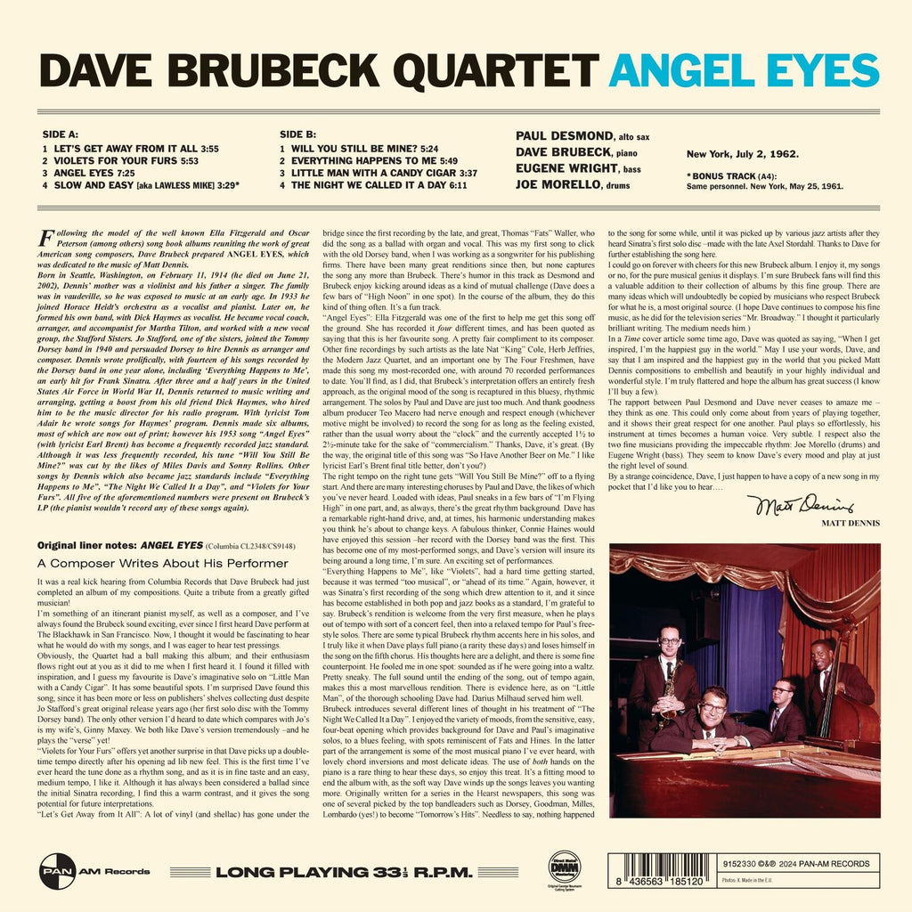 Dave Brubeck: Angel Eyes – Proper Music