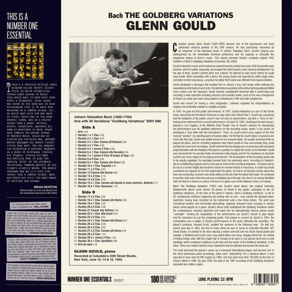 Glenn Gould: Bach: The Goldberg Variations – Proper Music