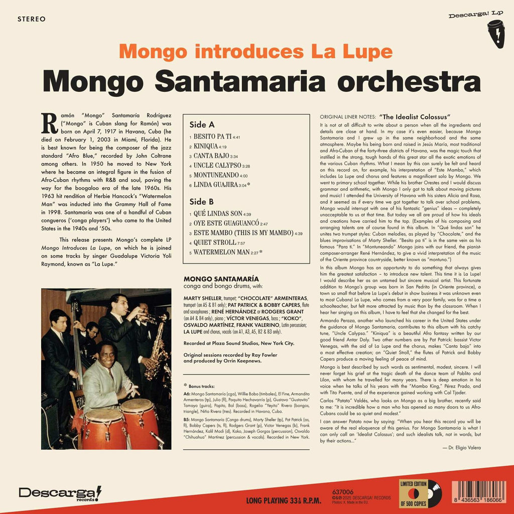 Mongo Santamaria: Mongo Introduces La Lupe – Proper Music