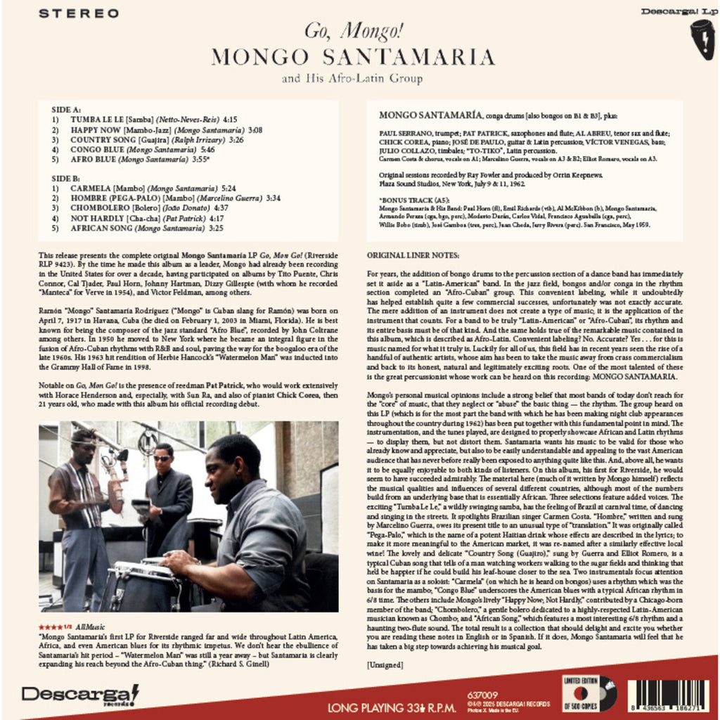 Mongo Santamaria: Go, Mon Go! – Proper Music